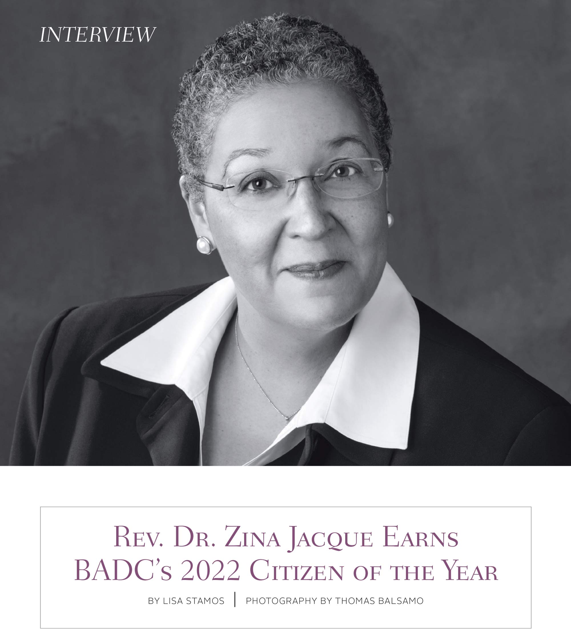 Rev. Dr. Zina Jacque Earns BADC’s 2022 Citizen of the Year – The ...